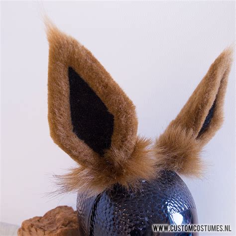 Eevee Ears And Tail Brown Fox Ears Tail For Cosplay Costume Etsy