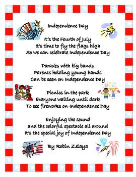 Fourth Of July Poem By Be Green 17 Tpt