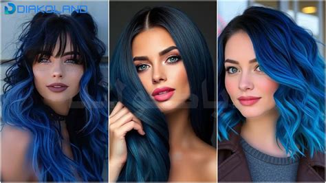 غرق در آبی عمیق 38 مدل رنگ مو آبی اقیانوسی خاص 🌊