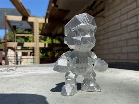 Super Mario 64 Metal Mario 3d Printed Model Figure Etsy