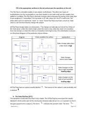 Lab 11 D Flip Flops And JK Flip Flops Mm Docx Fill In The Appropriate Sections In The Lab And