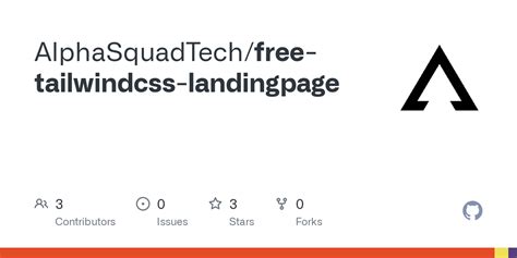 GitHub AlphaSquadTech Free Tailwindcss Landingpage