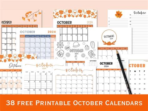 Free Printable October Calendar Template For Easy Planning