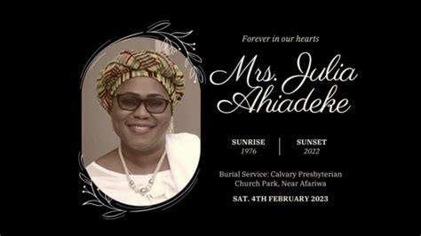 Burial And Thanksgiving Service Of The Late Mrs Julia Ahiadeke Live