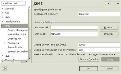 Javoaxian Configurar Eclipse Para Programar Aplicaciones J2me En Gnulinux