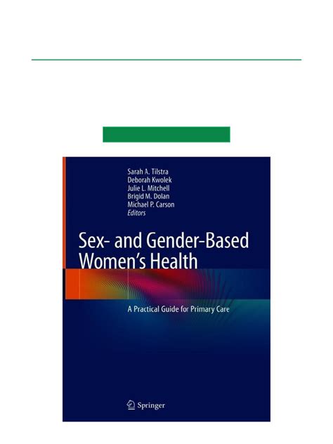 Sex And Gender Based Womens Health A Practical Guide For Primary Care Educational Ebook