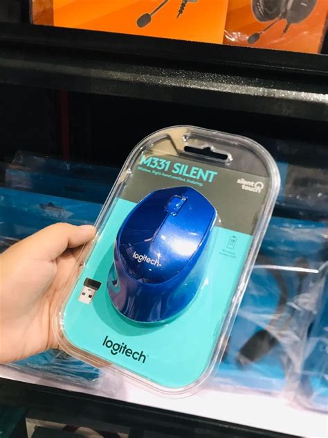 Logitech M331 Silent Wireless Mouse Blue Computers And Tech Parts And Accessories Mouse