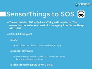 Comparison Between OGC Sensor Observation Service And SensorThings API PPT