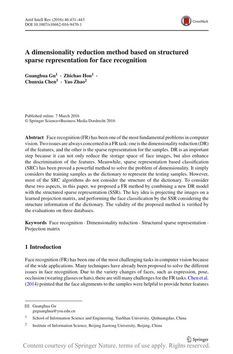 A Dimensionality Reduction Method Based On Structured Sparse