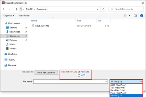 How To Import Points From A File In Nx Nx Cad Guru
