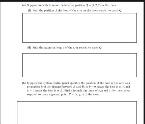 solved 2 in this question we consider a simple robot arm