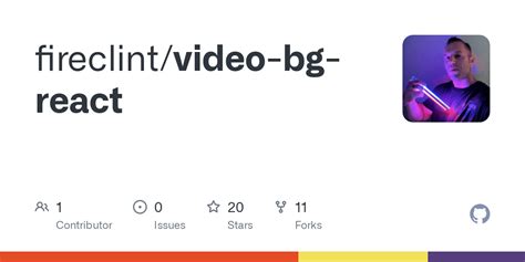 GitHub Fireclint Video Bg React