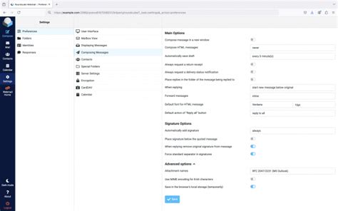 Webmail Composing Messages Settings Domainsfoundry