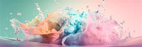 Colorful Abstract Water Color Or Paint Background Water Toned In Different Colors Water