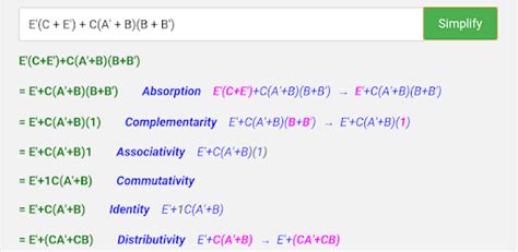Boolean Expression Minimizer Android App