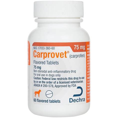 Carprovet Carprofen Flavored Tablets Allivet