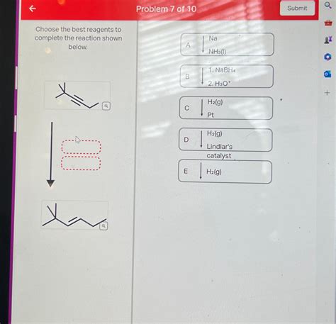Solved Choose the best reagents to complete the reaction | Chegg.com