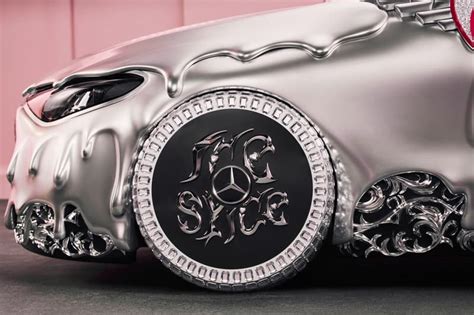 ice spice turned the mercedes benz cla into a molten chrome princess