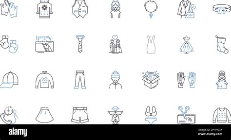 Point Of Sale Line Icons Collection Transactions Inventory Checkout