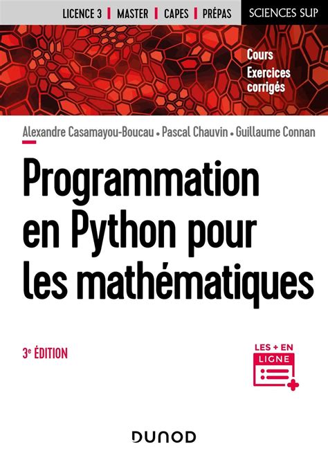 Programmation En Python Pour Les Mathématiques 3e éd Alexandre Librairie Eyrolles