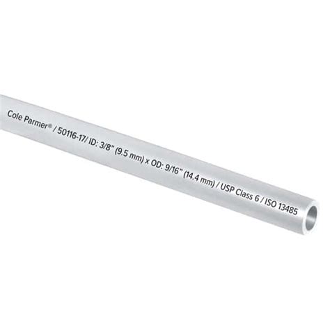 Cole Parmer Tpe Tubing Clear 38 Id X 916 Od 50 Ft From Cole