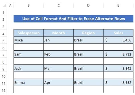 How To Remove Every Other Row In Excel Deleting Every Nth Row Earn And Excel
