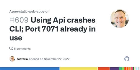 Using Api Crashes CLI Port Already In Use Issue Azure Static Web Apps Cli GitHub