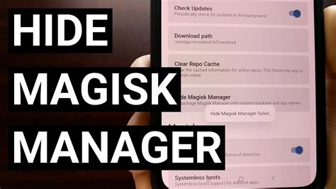 How To Fix Hide Magisk Manager Failed Error On Xiaomi MIUI Firmware YouTube