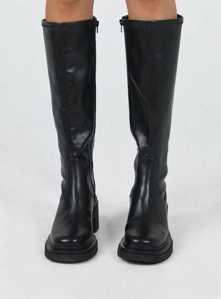 Womens Boots And Heeled Boots Black Boots Princess Polly Usa