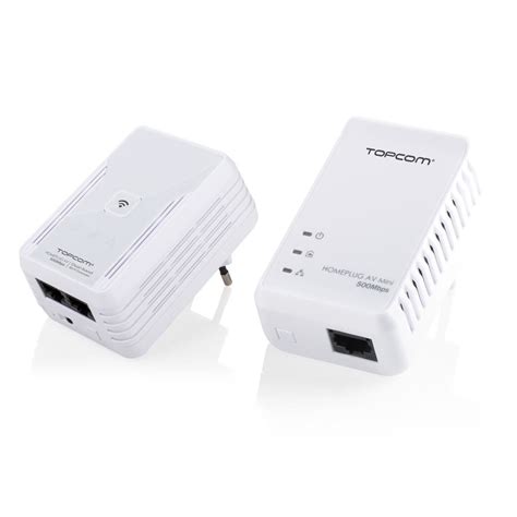 Kit Adaptor Powerline Ethernet Wi Fi Topcom Ns 6711 Emag Ro