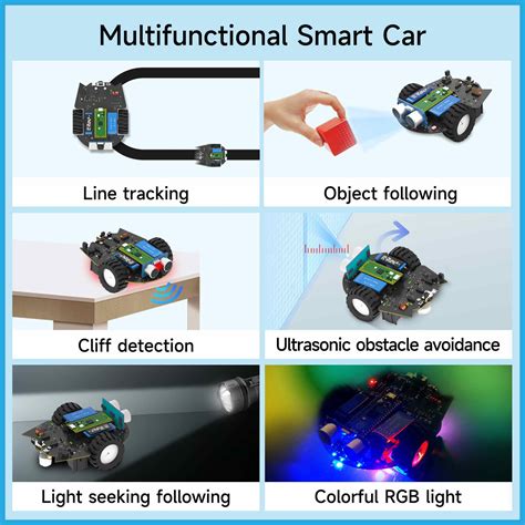 Raspberry Pi Pico Robot Car Diy Robotic Electronic Kit Education