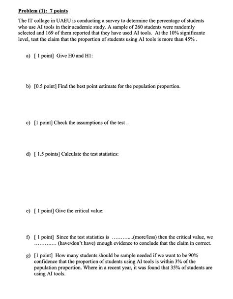 Solved Problem 1 7 ﻿pointsthe It Collage In Uaeu Is