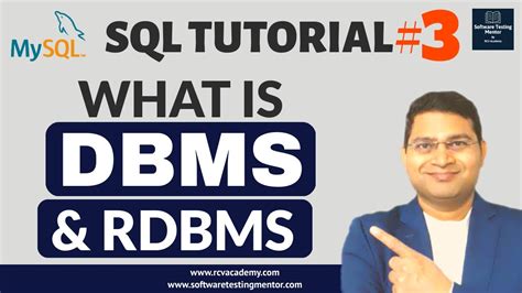 SQL Tutorial #3 - What is DBMS and RDBMS | DBMS vs RDBMS - YouTube
