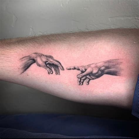 The Creation Of Adam Hands Tattoo The Hands Of The Creation Of Adam