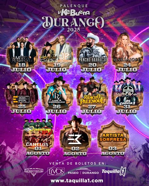 Expogan Juárez 2025 Calendario De Artistas Y De Eventos Ferias De México