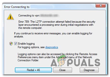 VPN Error On Windows