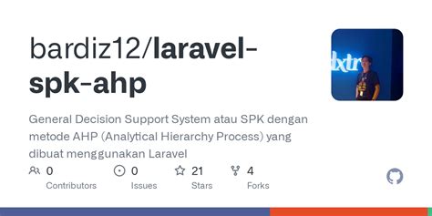 Github Bardiz12laravel Spk Ahp General Decision Support System Atau