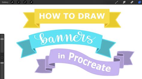 How To Draw Banners In Procreate Youtube