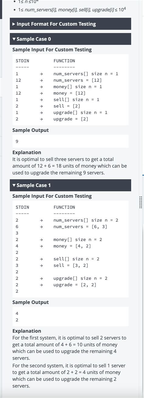 server investment problem hackerrank · github