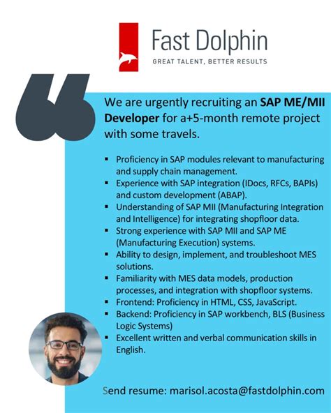 Fast Dolphin On Linkedin Sap Me Mii Developer Remote Mexico 13 Comments