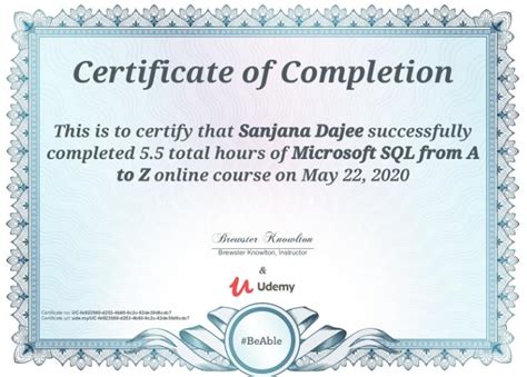 sanjana dajee on linkedin learn udemy microsoftsql