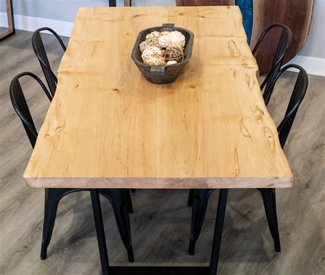 Olympic Live Edge Maple Dining Table 65 Pathway Tables