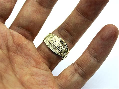 10k Solid Yellow Gold Last Supper Ring Etsy