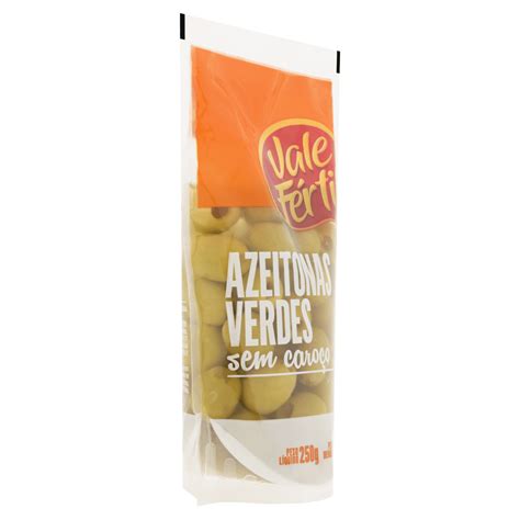 Azeitona Vale FÉrti Verde Sem CaroÇo Doypack Und 120g Cx C 24 Tozzo