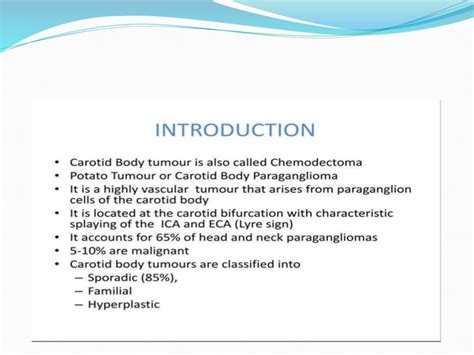 Carotid Body Tumorpptx Heart And Cardiovascular Diseases Diseases And Conditions