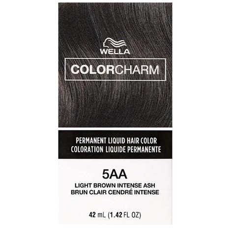Wella Color Charm Permanent Liquid Hair Color 5aa336 Light Brown In