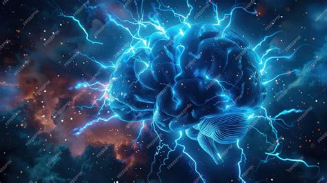 Premium Photo Electric Brain Synapses And Neural Network Concept