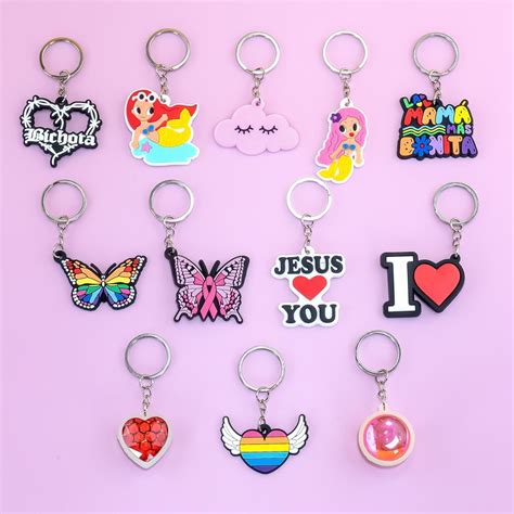 Custom Soft Pvc Rubber With Keyring Cute Cartoon 2d 3d Logo Karol G Pvc