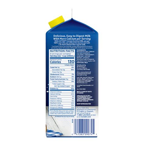 Lactaid® Calcium Enriched Reduced Fat 2 Lactose Free Milk Lactaid®