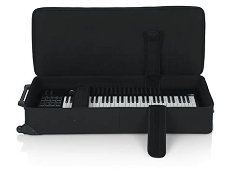 Gator Cases Lightweight Keyboard Case With Pull Handle And Wheels Fits 76 Note Keyboards GK 76